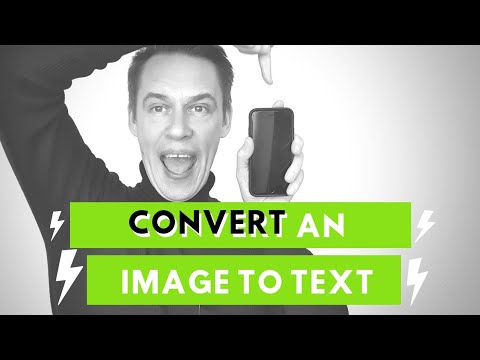 Convert an image to text using your iPhone/Android phone