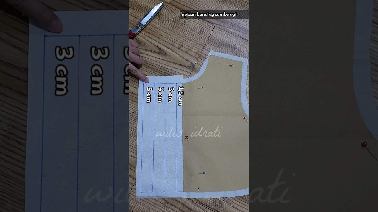 how to sew hidden button placket #sew #sewing #sewingtutorial #sewingpattern