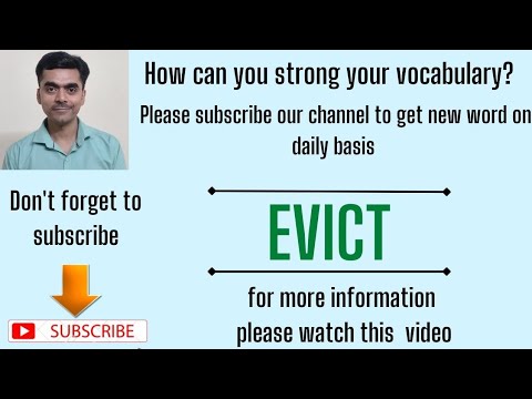 Word of the Day - Meaning of Evict Learn with Prepture || Learn a word initiative Day 125