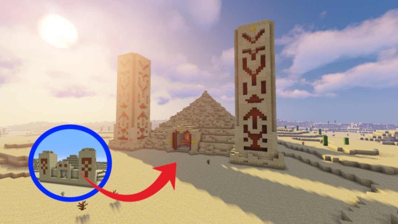 Minecraft | Desert Temple Transformation | Timelapse