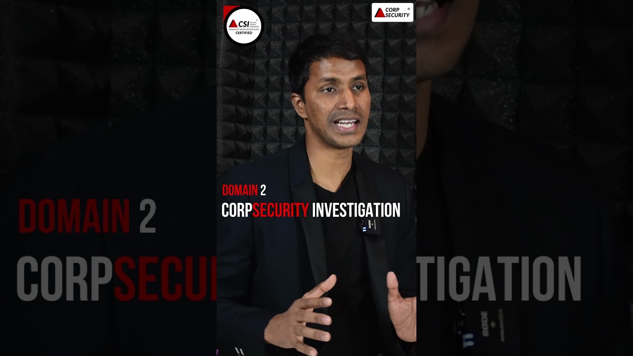 What Is CSI Certification by CorpSecurity? | Siva RP I Corp Security