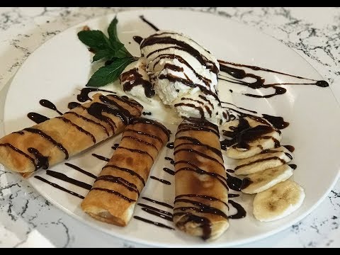Thai Fried Bananas - Deep Fried Banana Spring Rolls- How To Make Thai Fried Bananas