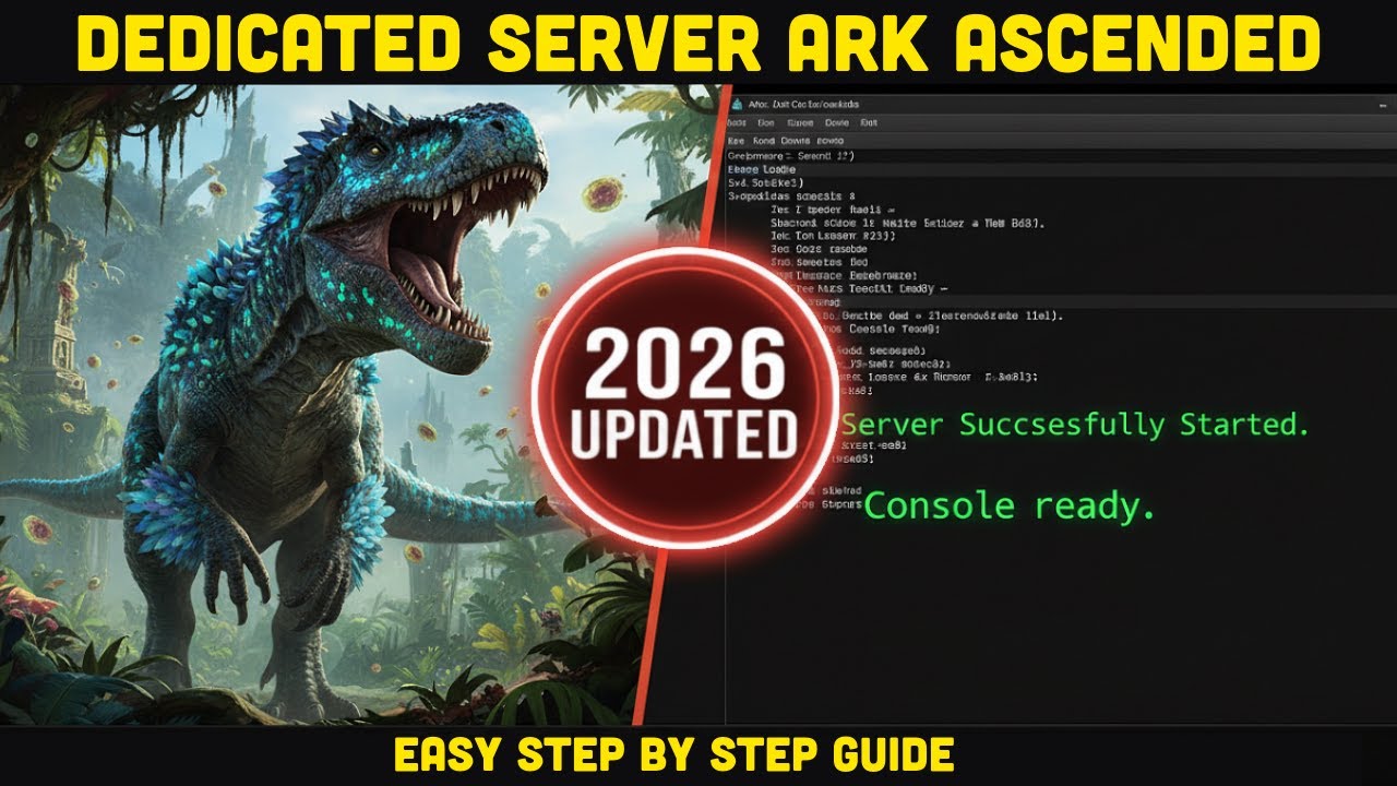 Ark Ascended SteamCMD Dedicated Server Setup Video 2026