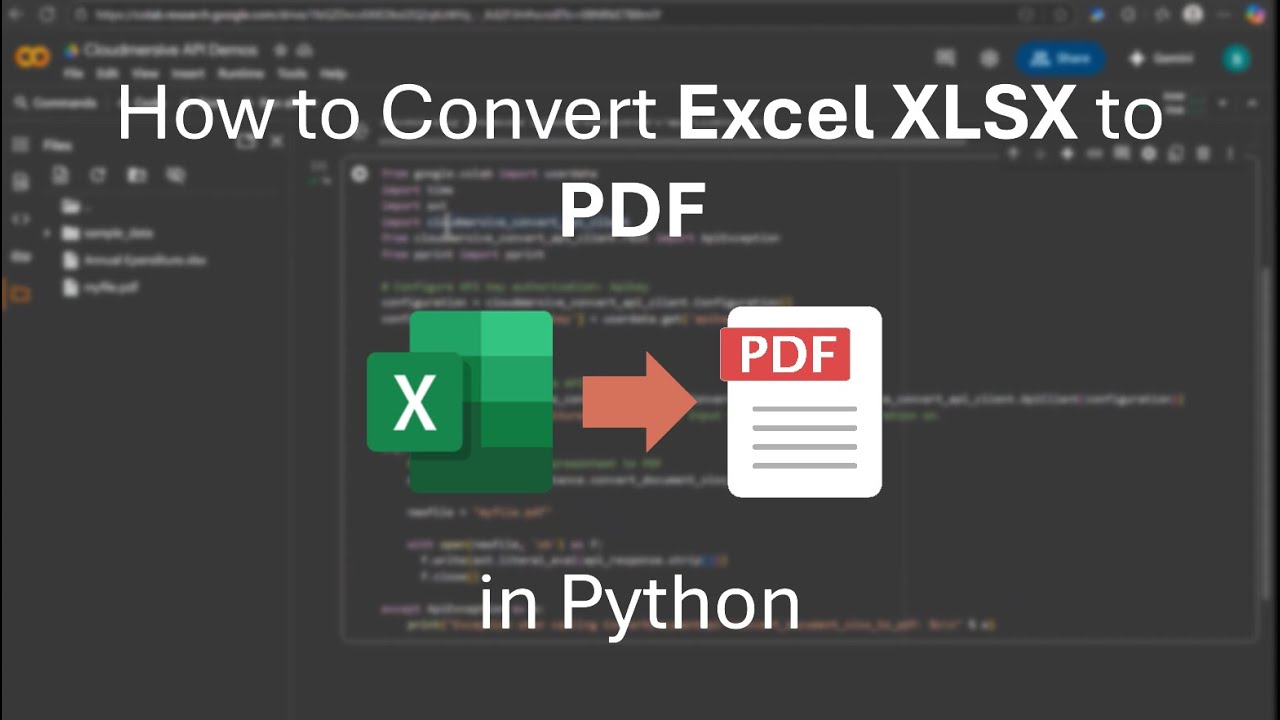 How to Convert Excel to PDF in Python