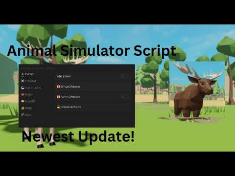 [🎉 NEW] Animal Simulator Hack Script | AutoFarm,  Free gamepass,  Anti Afk, & MORE!