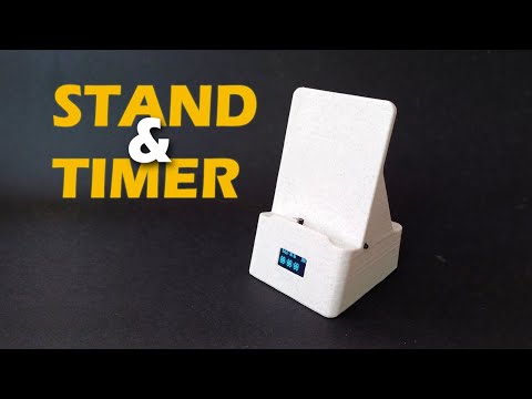 📞 Phone Stand with Timer・ STL File for 3D printing and Electronics ...