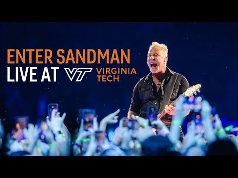 Metallica performs Enter Sandman in Lane Stadium at Virginia Tech