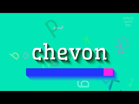 CHEVON - HOW TO PRONOUNCE IT? CHEVON PRONUNCIATION GUIDE VIDEO. HOW TO SAY CHEVON?