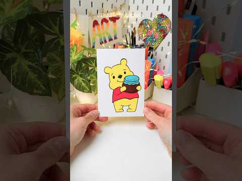 How to Draw Winnie the Pooh Step by Step #shorts