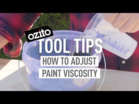 Ozito Paint Spray Gun Tips - How to Adjust Viscosity