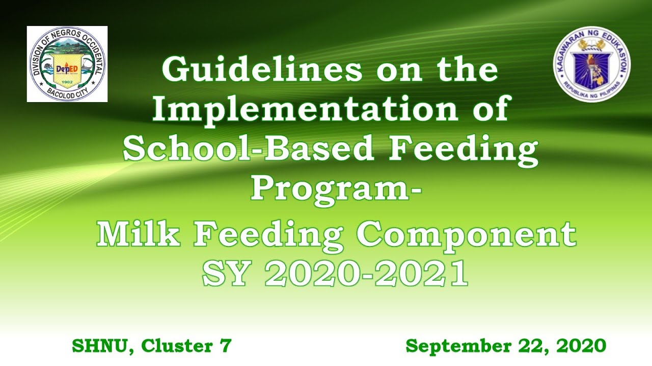 Day 1 - Operational Guidelines of SBFP Milk Component