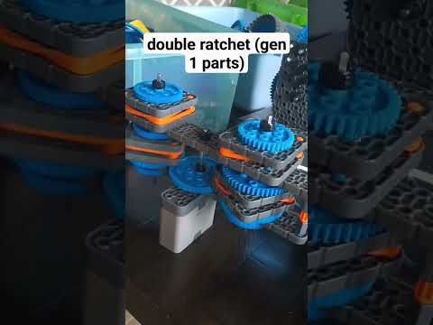 vex IQ double ratchet design for motor sharing