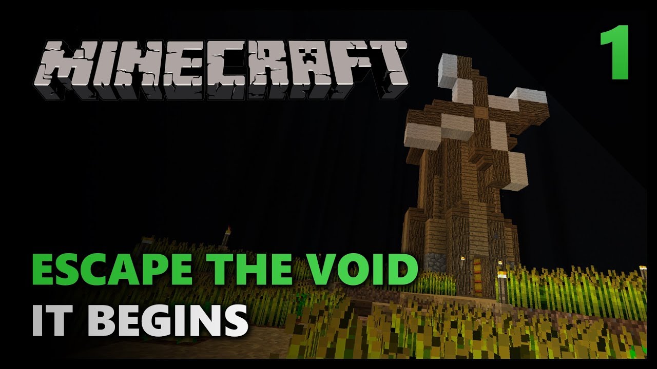 IT BEGINS (Part 1) | Escape The Void Minecraft Adventure Map Gameplay w/ DimaGamer