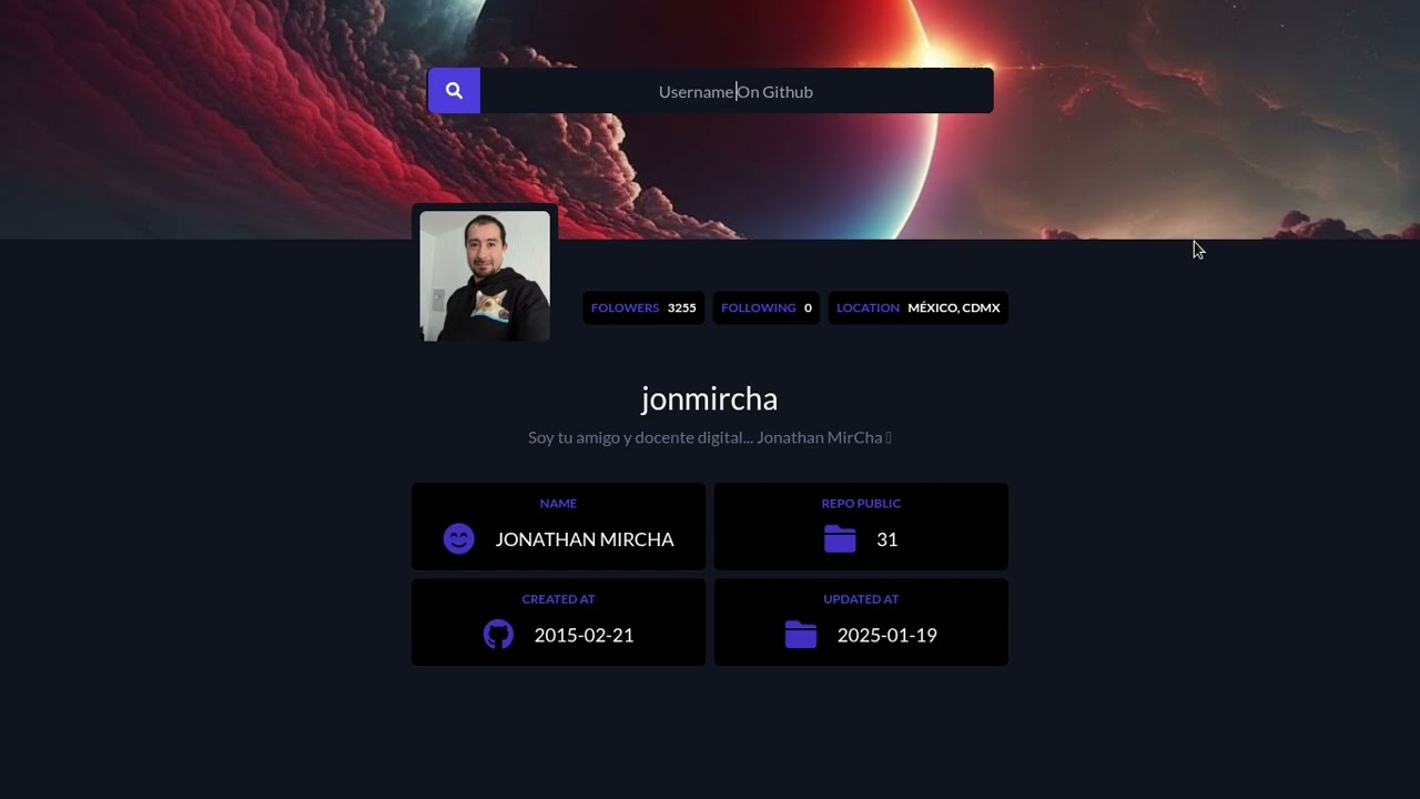 Search nickname Github
