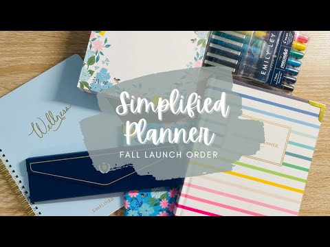 Weekly Simplified Planner: Fall Launch Order