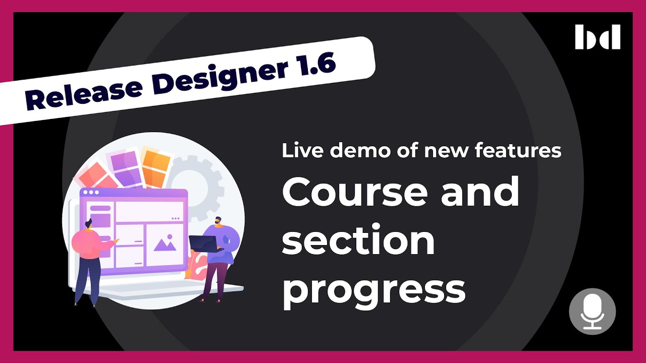 Visual display of course and section progress