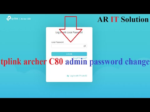 How to Change Admin Password on TP-Link Archer C80 AC1900 #tplink #archer #ac1900