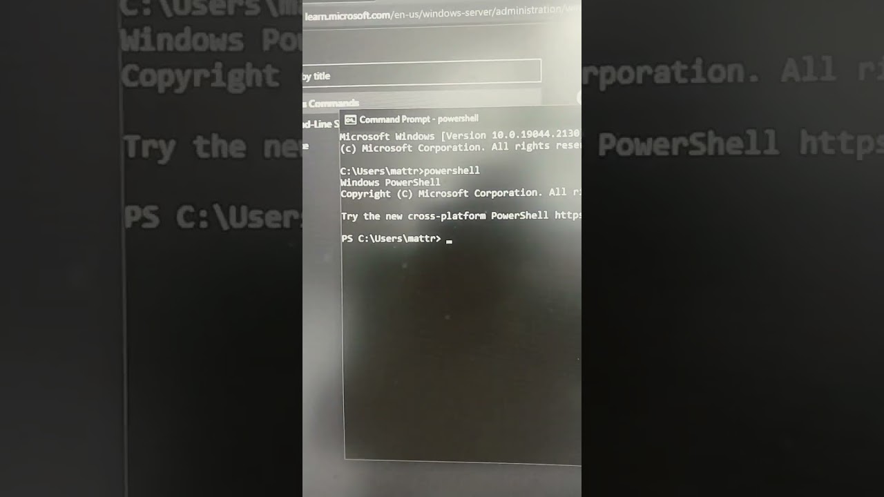 how to get to PowerShell via the CMD #shorts #windows10 #technology