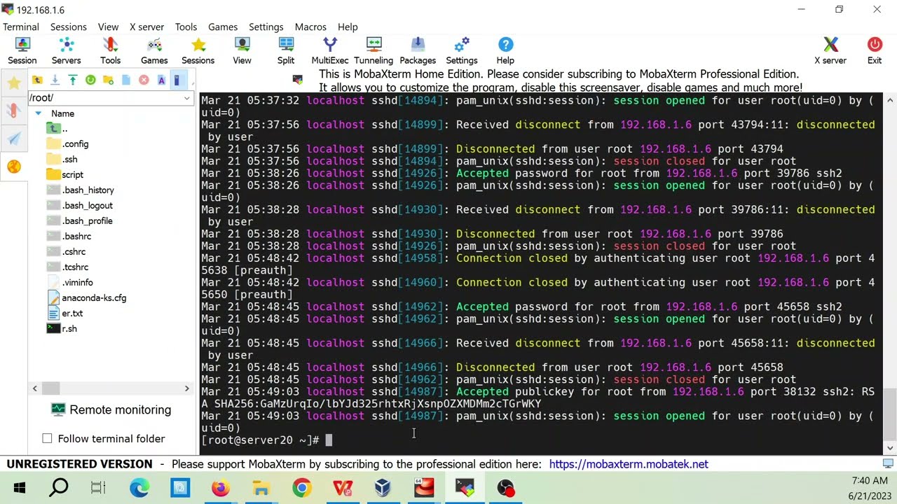 Linux Redhat lab:  Executing Commands Remotely Using ssh