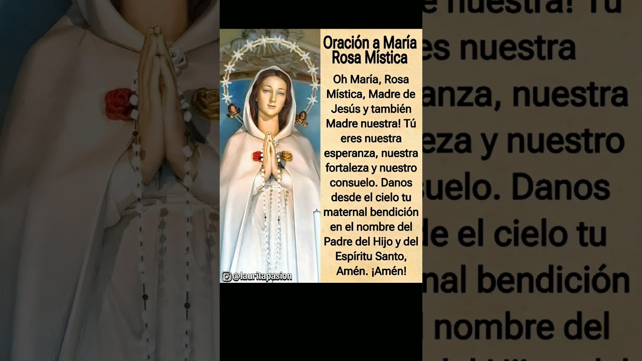 🌹13 de Julio ~ Maria Rosa Mística🌹#virgenmaria #maria #rosamística #oracionamaria