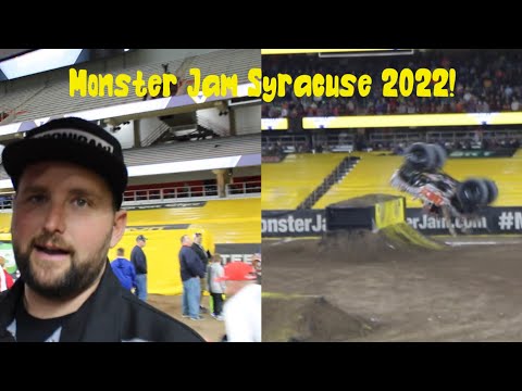 Monster Jam Syracuse 2022 Vlog | Freestyle, Racing, Skills and Pit Party Experience!