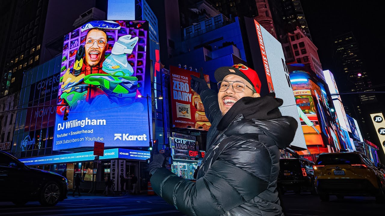 I'm On A Billboard In New York Times Square
