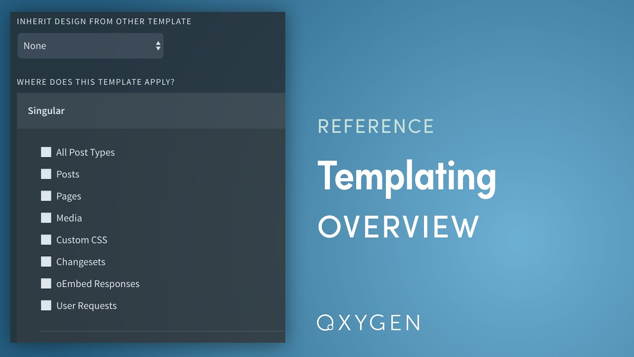 Oxygen: Templating (Aka 