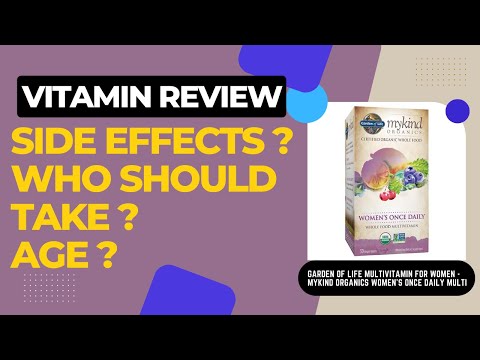 Garden of Life Multivitamin - mykind Organics Women's Once Daily Multi Review | Side Effects