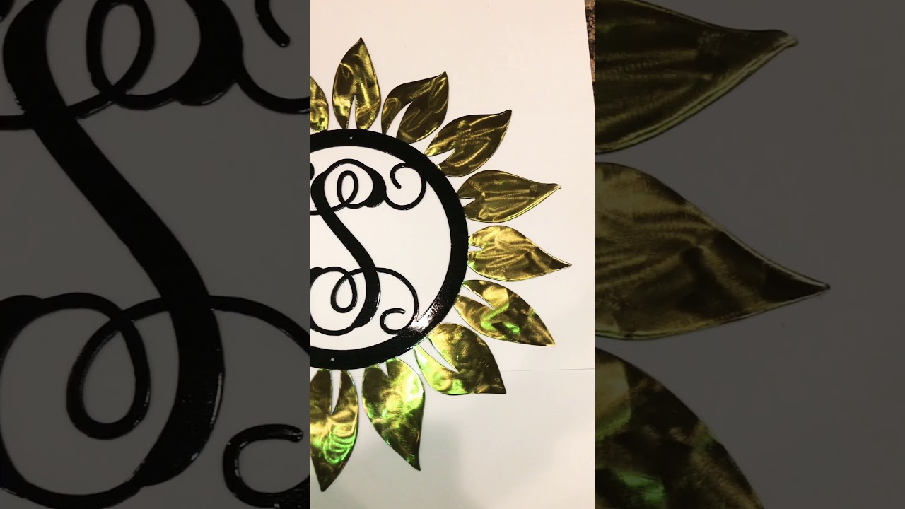 Custom Sunflower Monogram