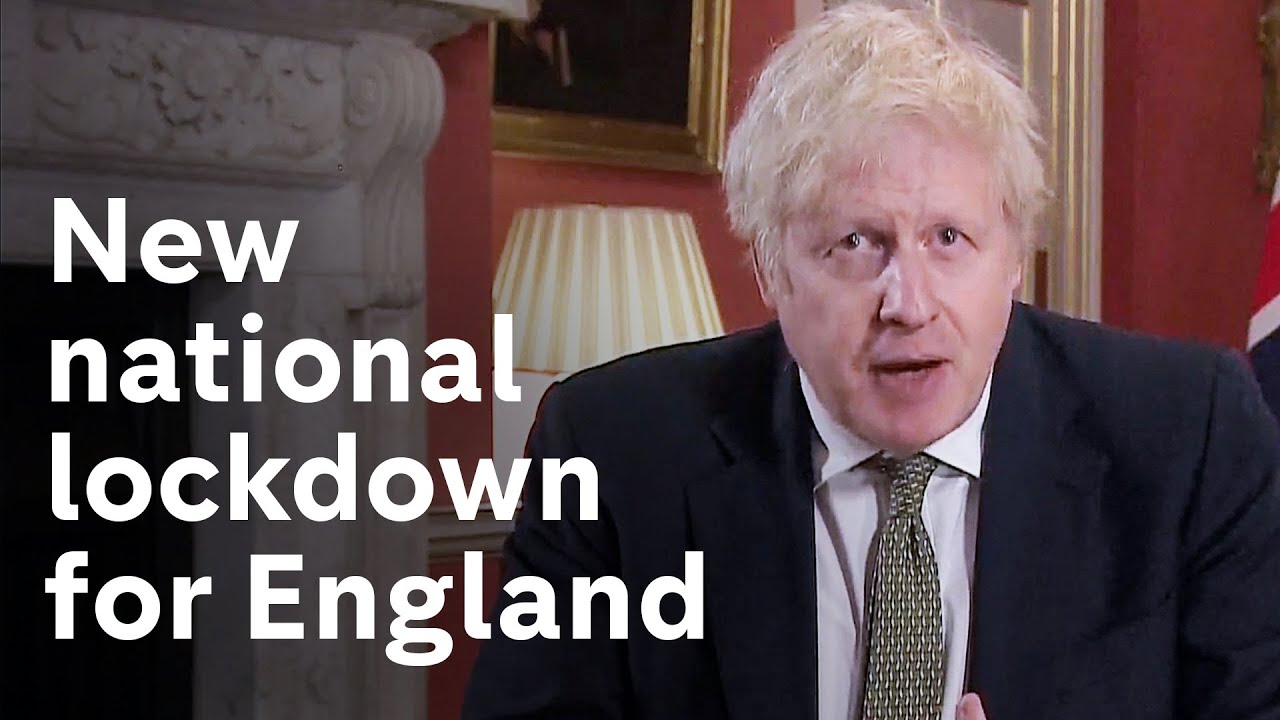 England to enter a new national lockdown from midnight Monday, Prime Minister announces