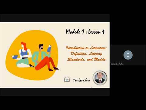 Introduction to Literature: Definition, Literary Standards and Models