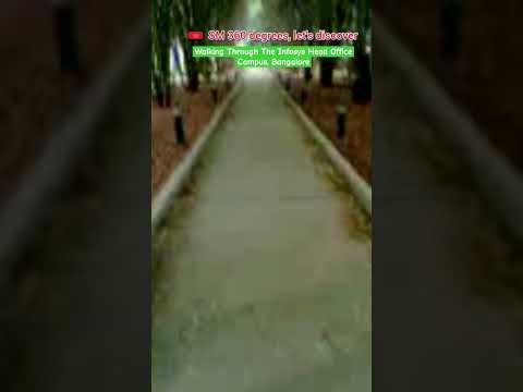 Walking Through The Infosys Head Office Campus, Bangalore, India.