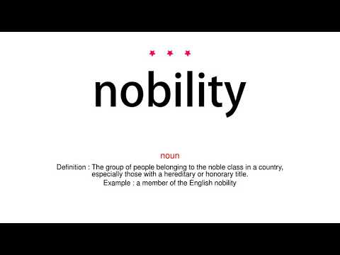 How to pronounce nobility - Vocab Today