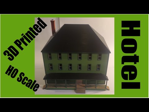 Thingiverse - Ho Scale Hotel Bellevue by klakin