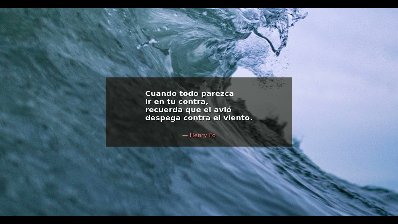 Cuando todo parezca ir en tu contra, recuerda que el avión despega contra el vie - Henry Ford | Alma