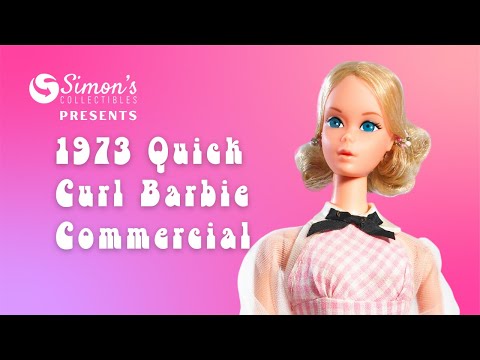 Quick Curl Barbie Doll 1973 Mattel Commercial Featuring Mod Hair Ken