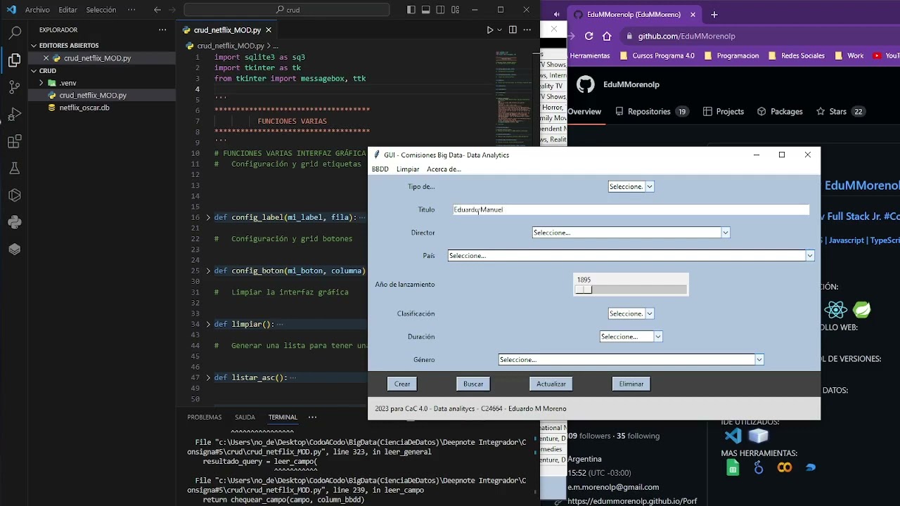 Visualizacion de BBDD con Python - Ejercicio Codo a Codo