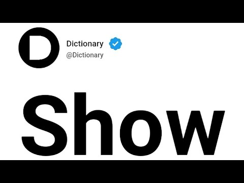 Show Meaning In English