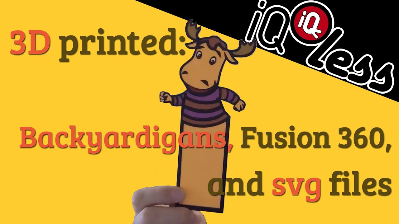 3D Printing: Backyardigans, Fusion 360, and svg files