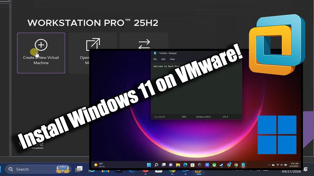 How to Install Windows 11 25H2 on VMware 25H2 (Step-by-Step Guide 2026)
