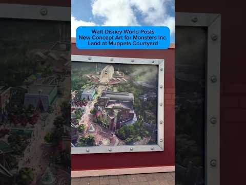 New Concept Art for Monsters Inc. Land on Muppets Courtyard Construction Walls
