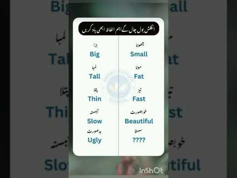 English words translate in urdu #english