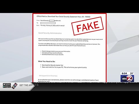 Social Security email scam