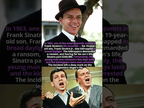 In 1963, one of the most dramatic events in Frank Sinatra's life occurred #facts #history