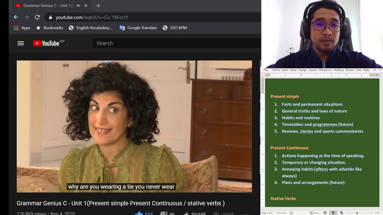 Form 5 Unit 1 Grammar 1 (English Download B1 pg 9)