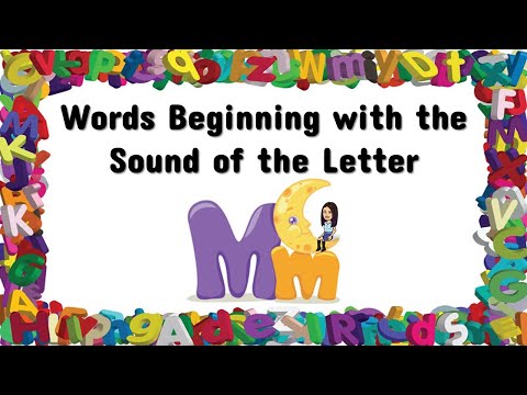 Letter Mm | Words Beginning with the Sound of the Letter Mm | Consonant Mm | Teacher Beth Class TV