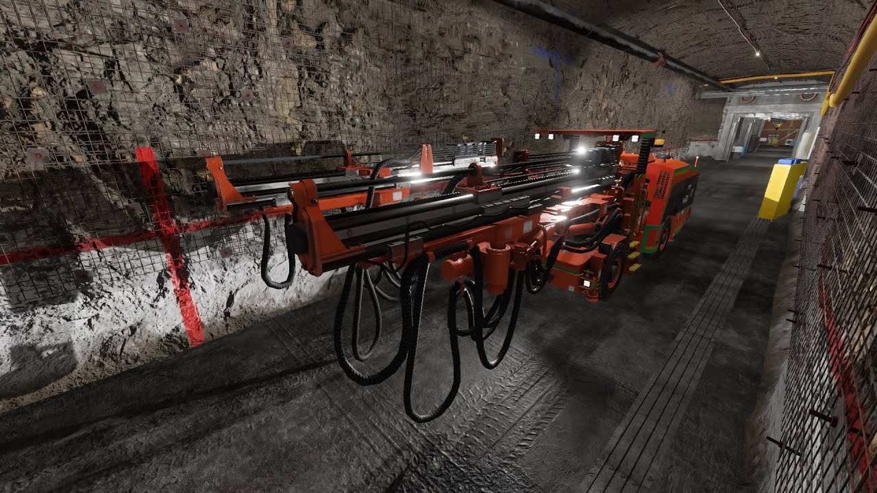 CYBERMINE Sandvik DD321 Drill Rig Simulator