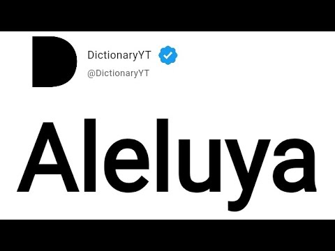 Aleluya Meaning in English