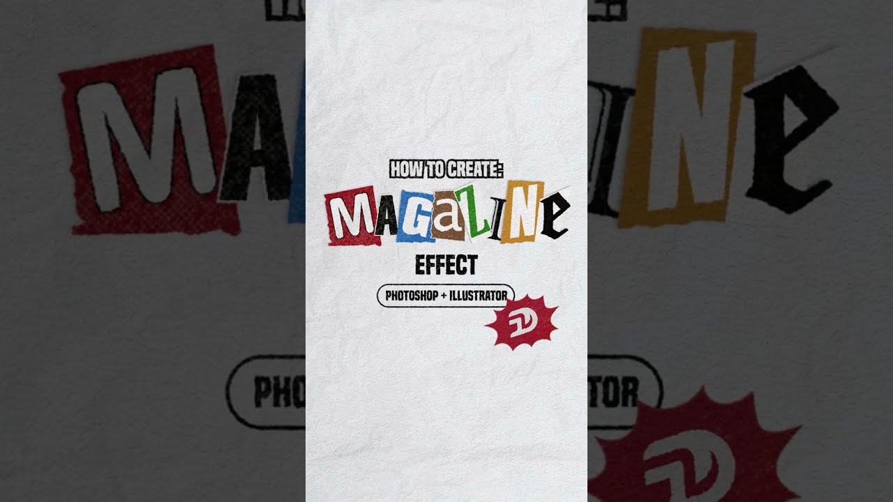 How To Make Magazine Text Effect #shorts #tutorial #illustrator