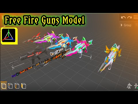 Free Fire 3D Gun Model🔫||Free Fire 3D Model ||Prisma3d Model ||